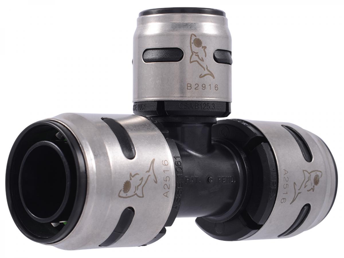 EvoPEX Reducing Tee, PEX Pipe Connection | SharkBite