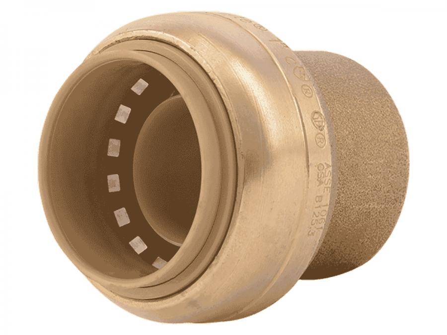 Brass Push Pipe End Cap, Pipe Plug | SharkBite